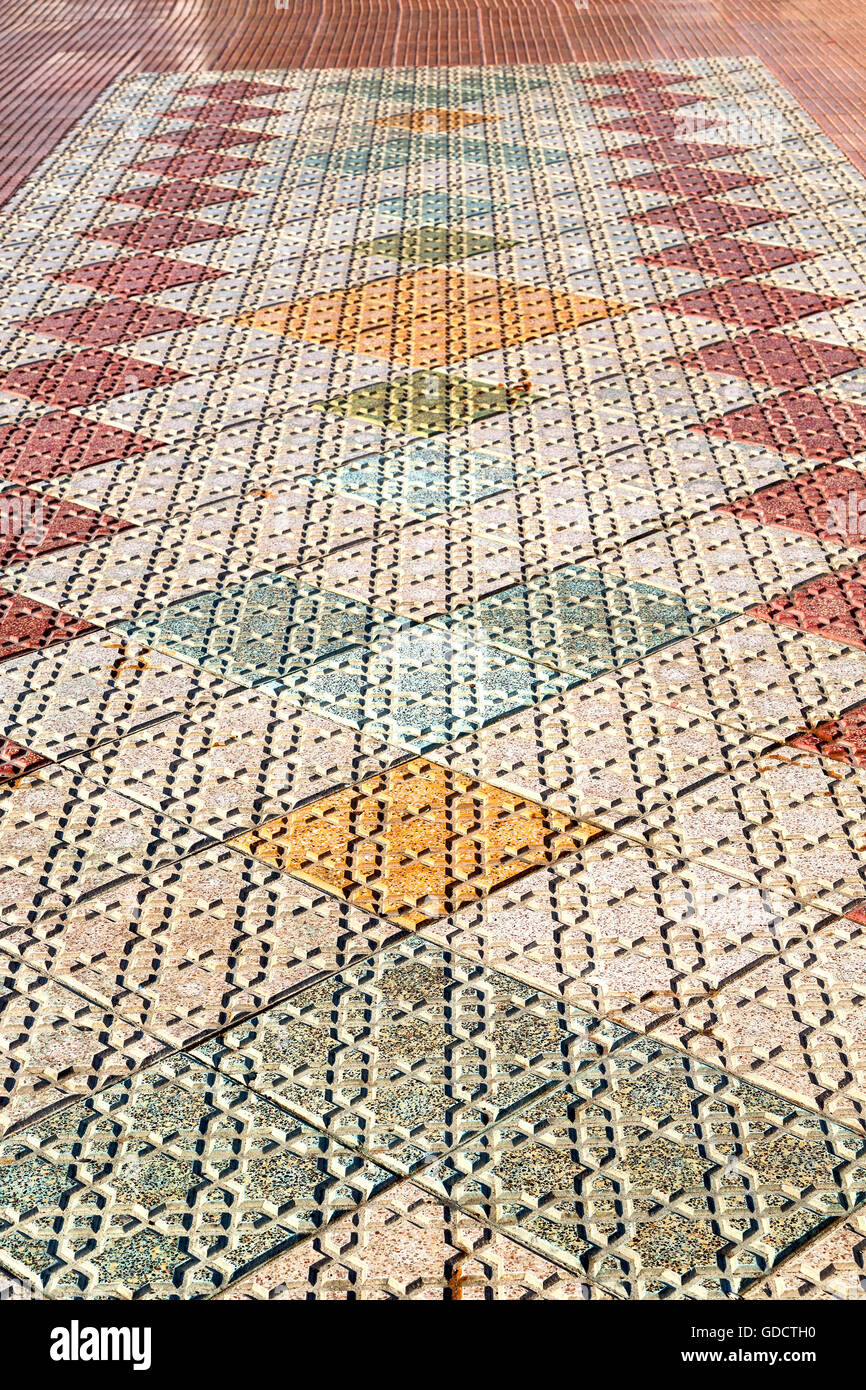 in oman abstract pavement in the old steet and colors Stock Photo - Alamy