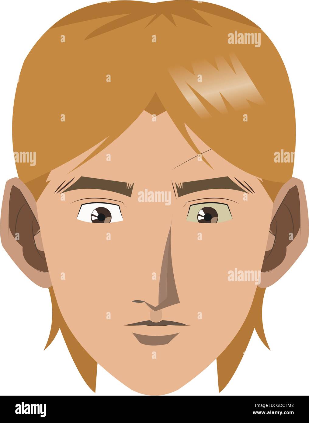 face of young blonde man icon Stock Vector Image & Art - Alamy