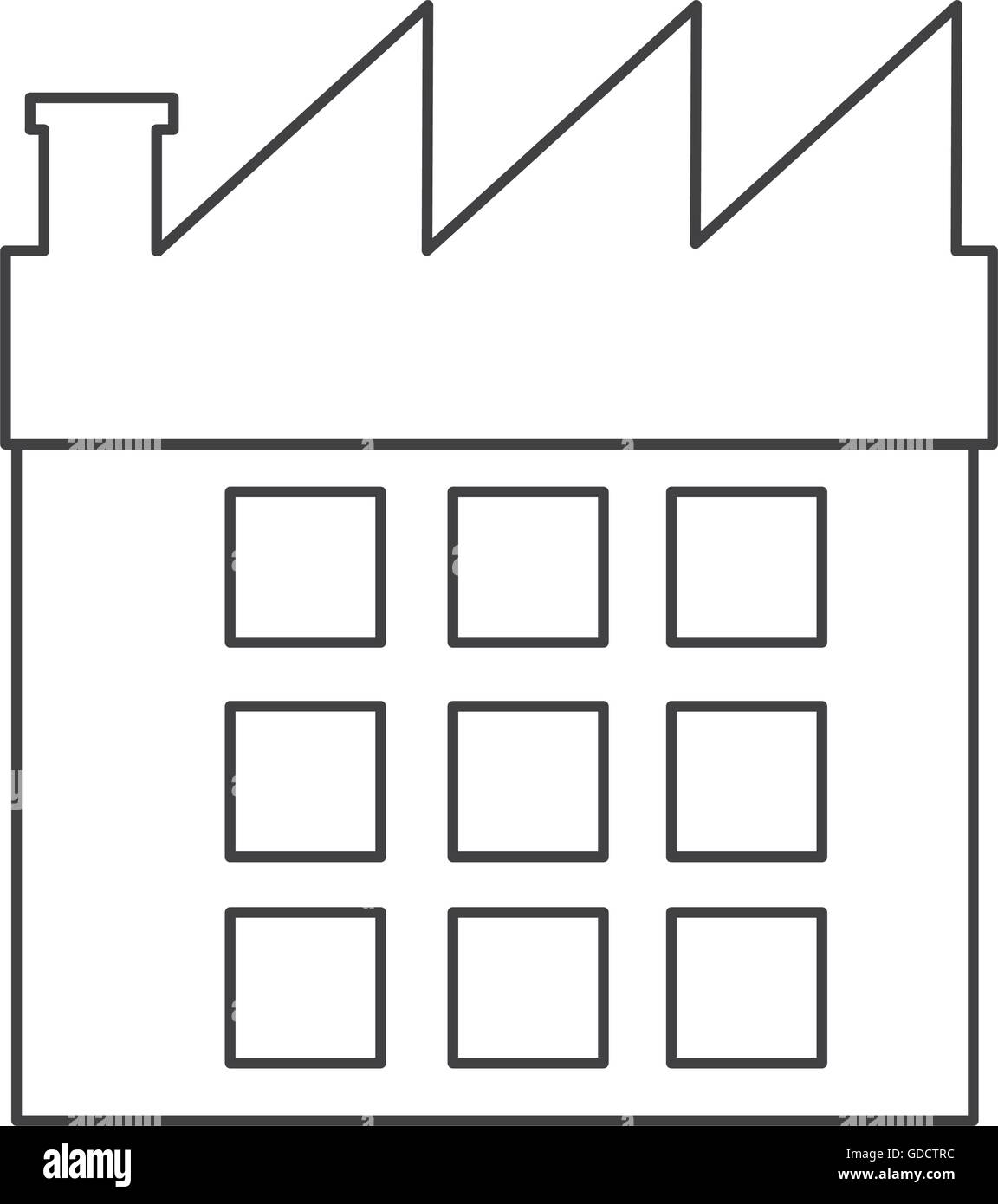 Factory building drawing clipart hi-res stock photography and images ...
