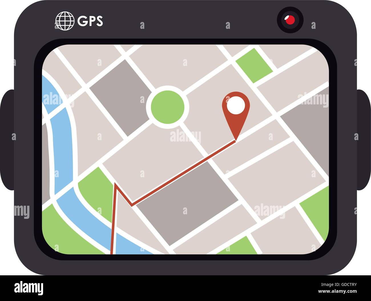 Gps tracker car map hi-res stock photography and images - Alamy
