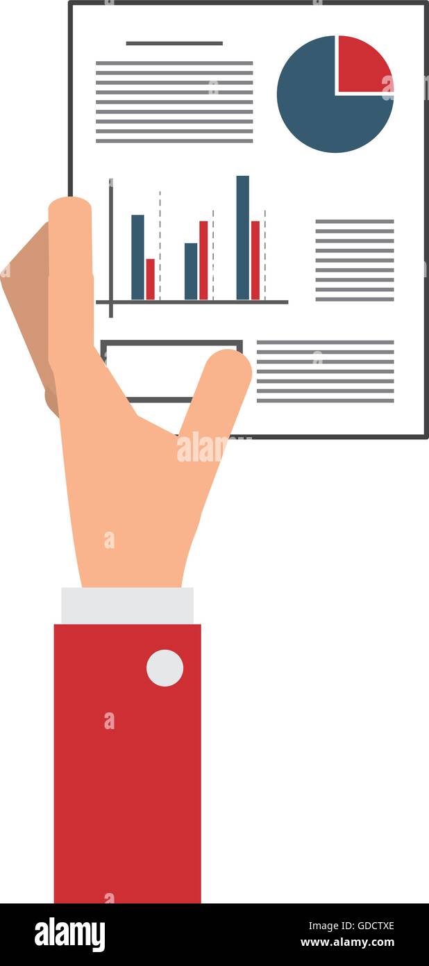 hand holding graph chart icon Stock Vector Image & Art - Alamy