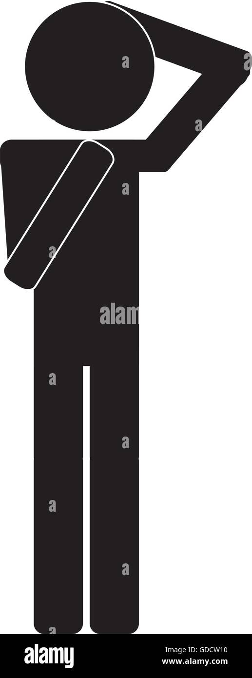 person pictogram wondering icon Stock Vector Image & Art - Alamy