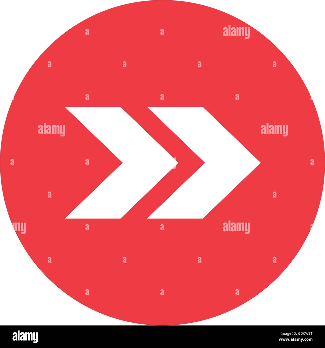 arrow pointing right inside circle icon Stock Vector Image & Art - Alamy