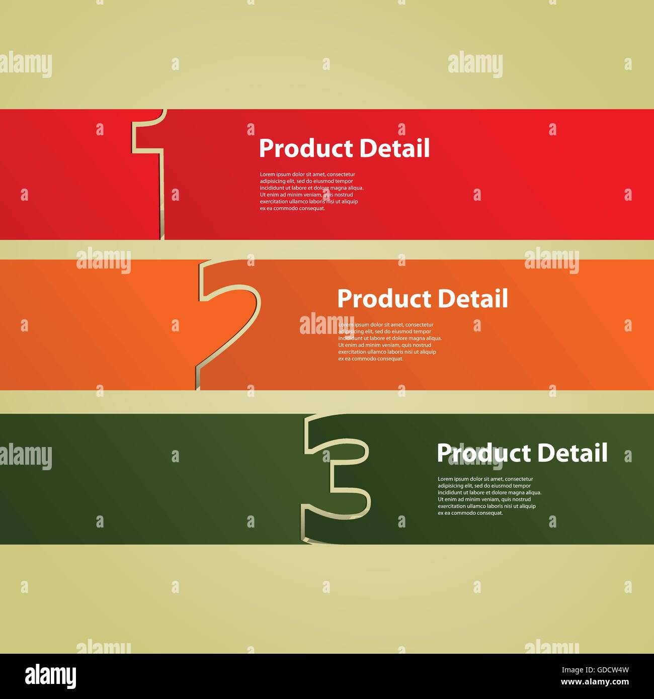 Header or Banner Design - Numbers Stock Vector Image & Art - Alamy
