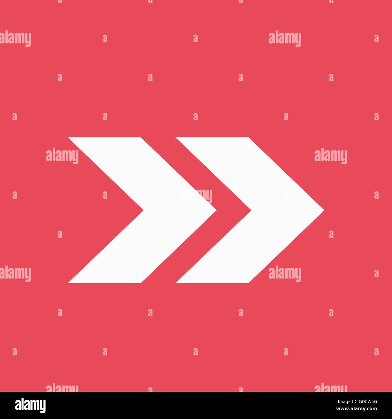 arrow pointing right inside square icon Stock Vector Image & Art - Alamy