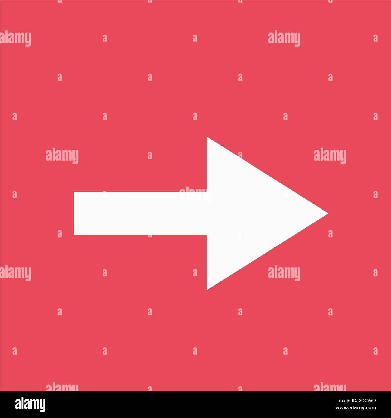 arrow pointing right inside square icon Stock Vector Image & Art - Alamy