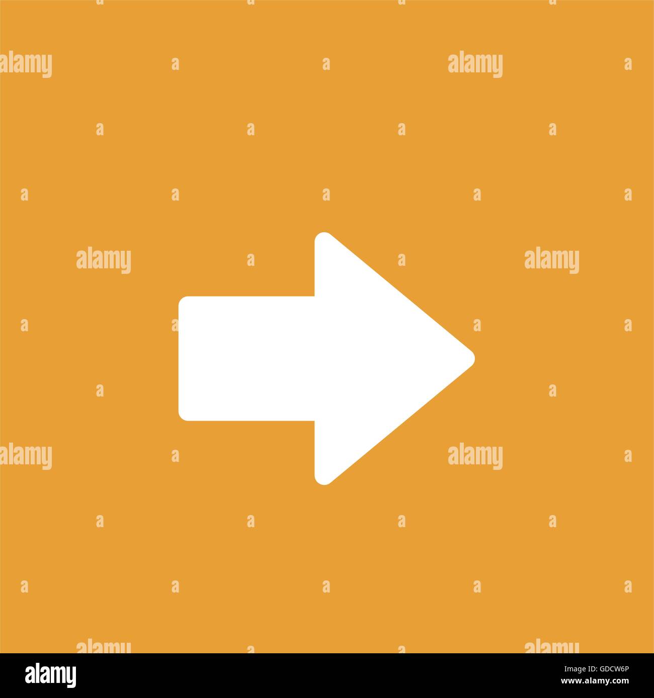 arrow pointing right inside square icon Stock Vector Image & Art - Alamy