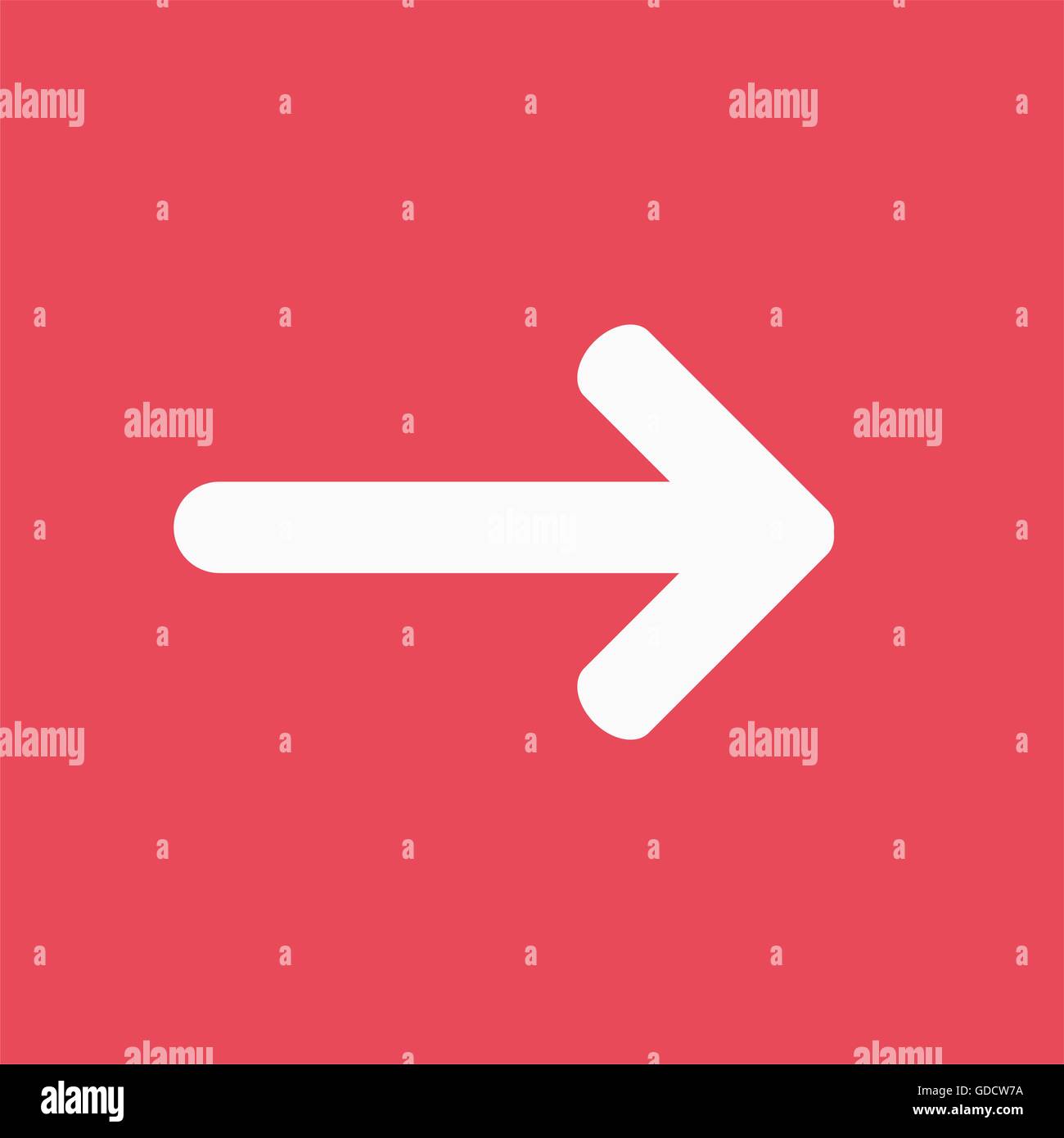 arrow pointing right inside square icon Stock Vector Image & Art - Alamy