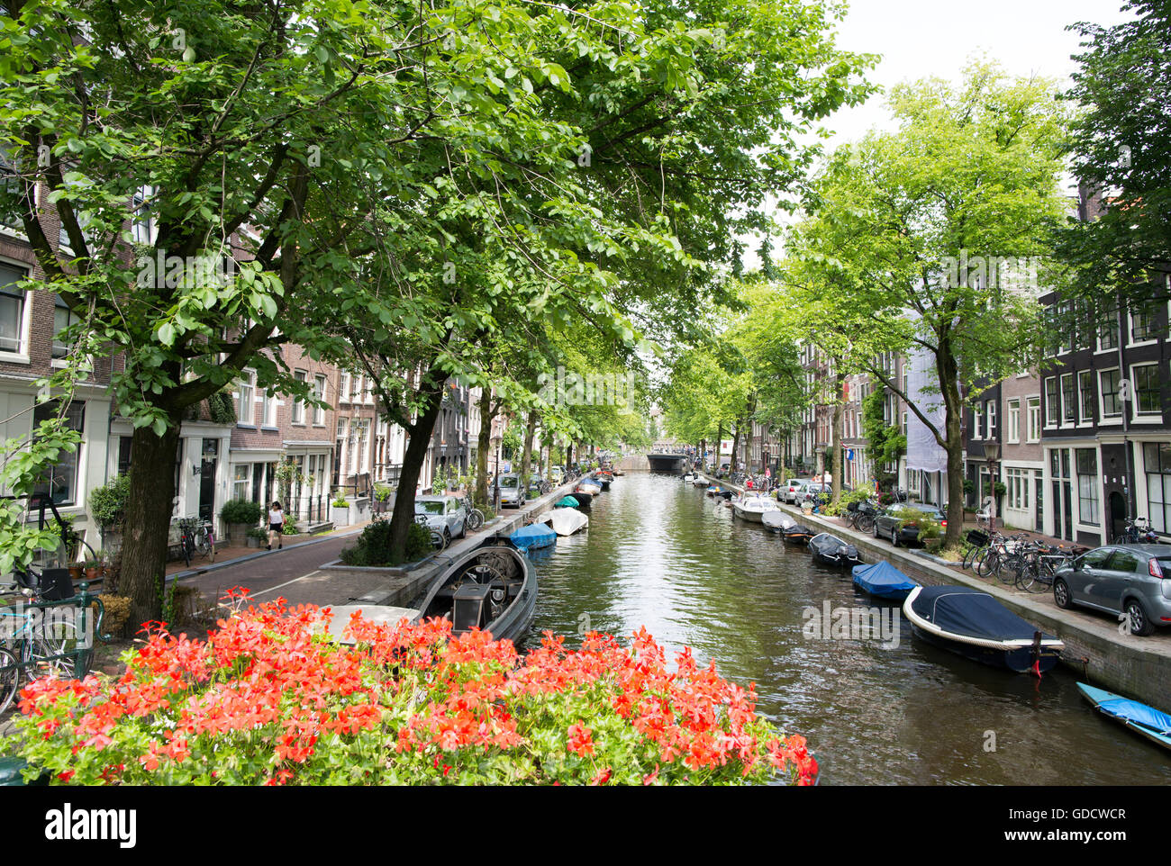Canal Scenes Amsterdam Holland Stock Photo - Alamy