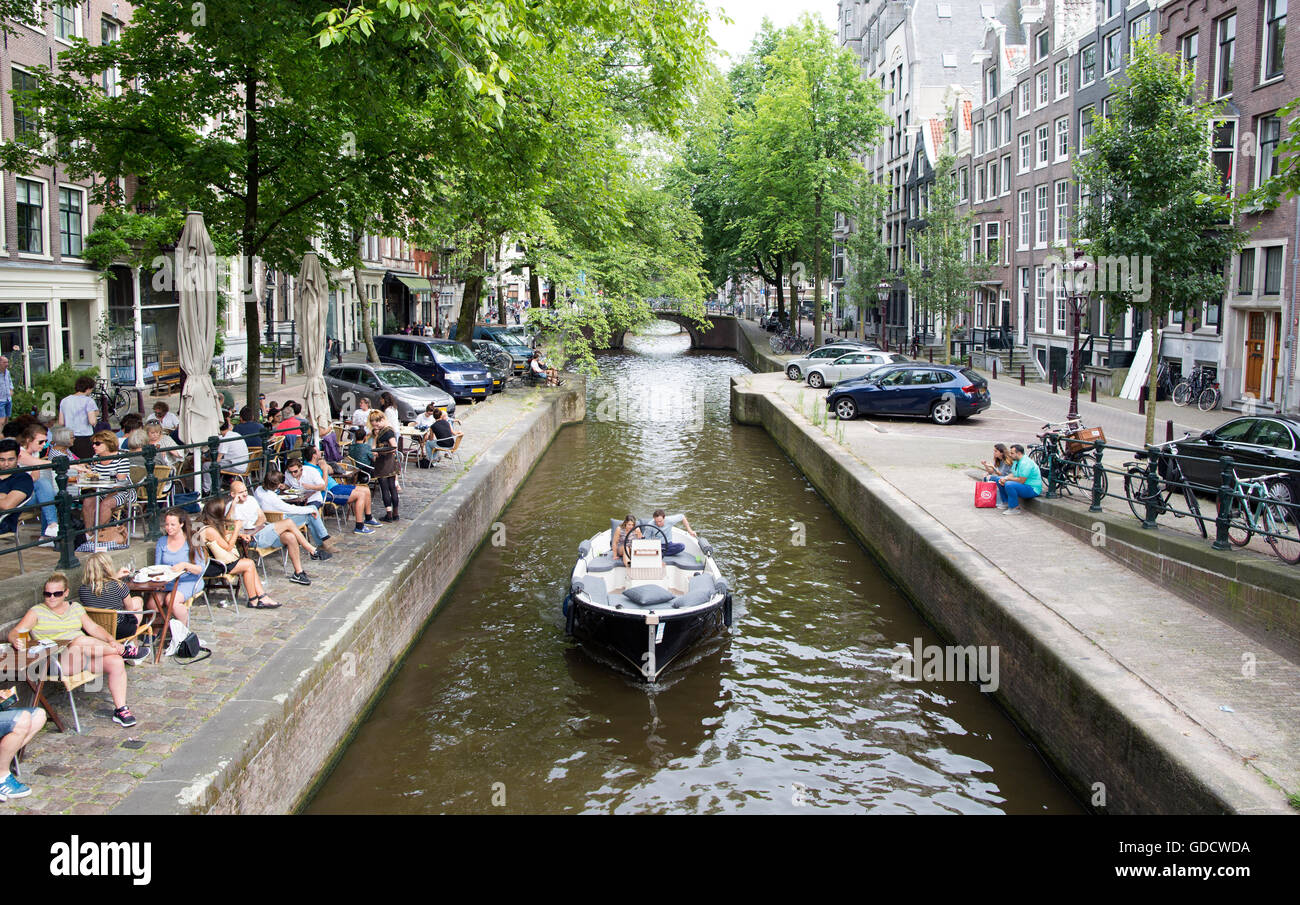 Dutch Canals Amsterdam Holland Stock Photo - Alamy
