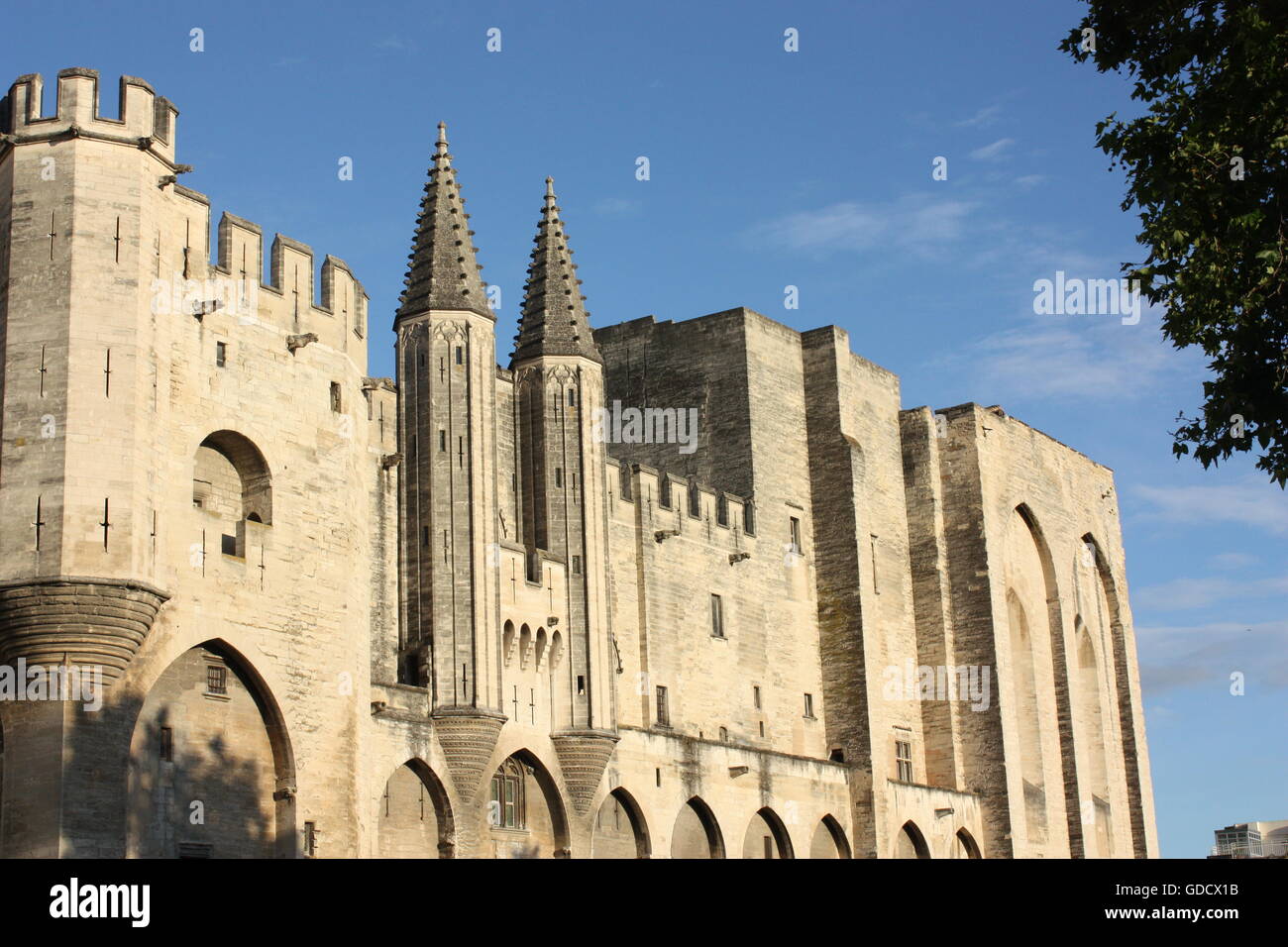 The Palace of the Popes in Avignon Stock Photo - Alamy