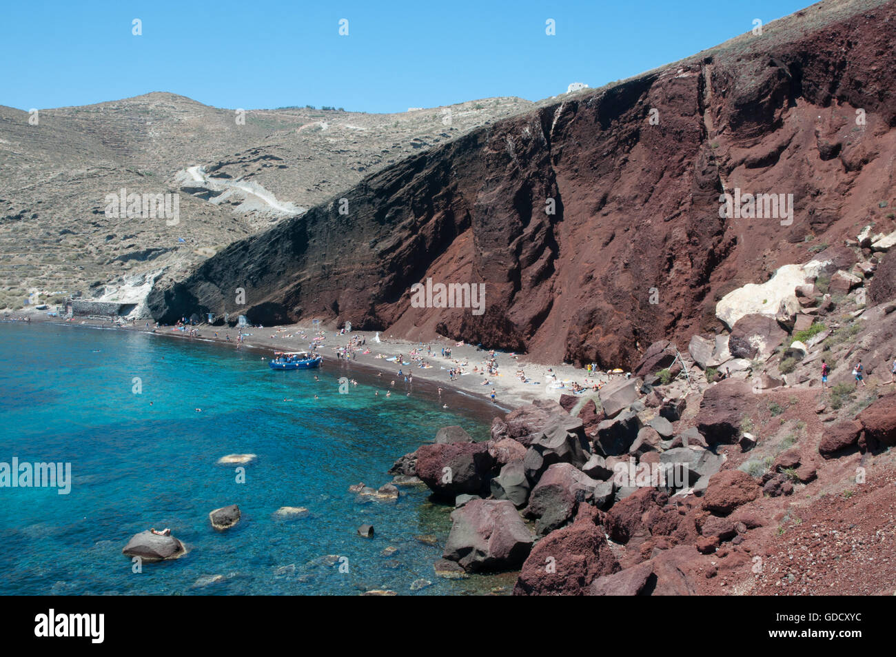 Red Beach, Santorini, Greece Stock Photo - Alamy