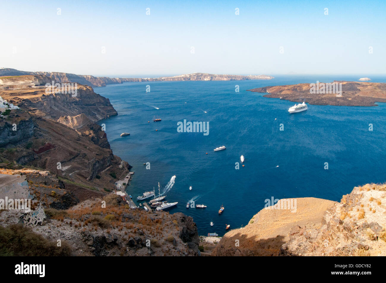 Caldera of Santorini, Greece Stock Photo - Alamy