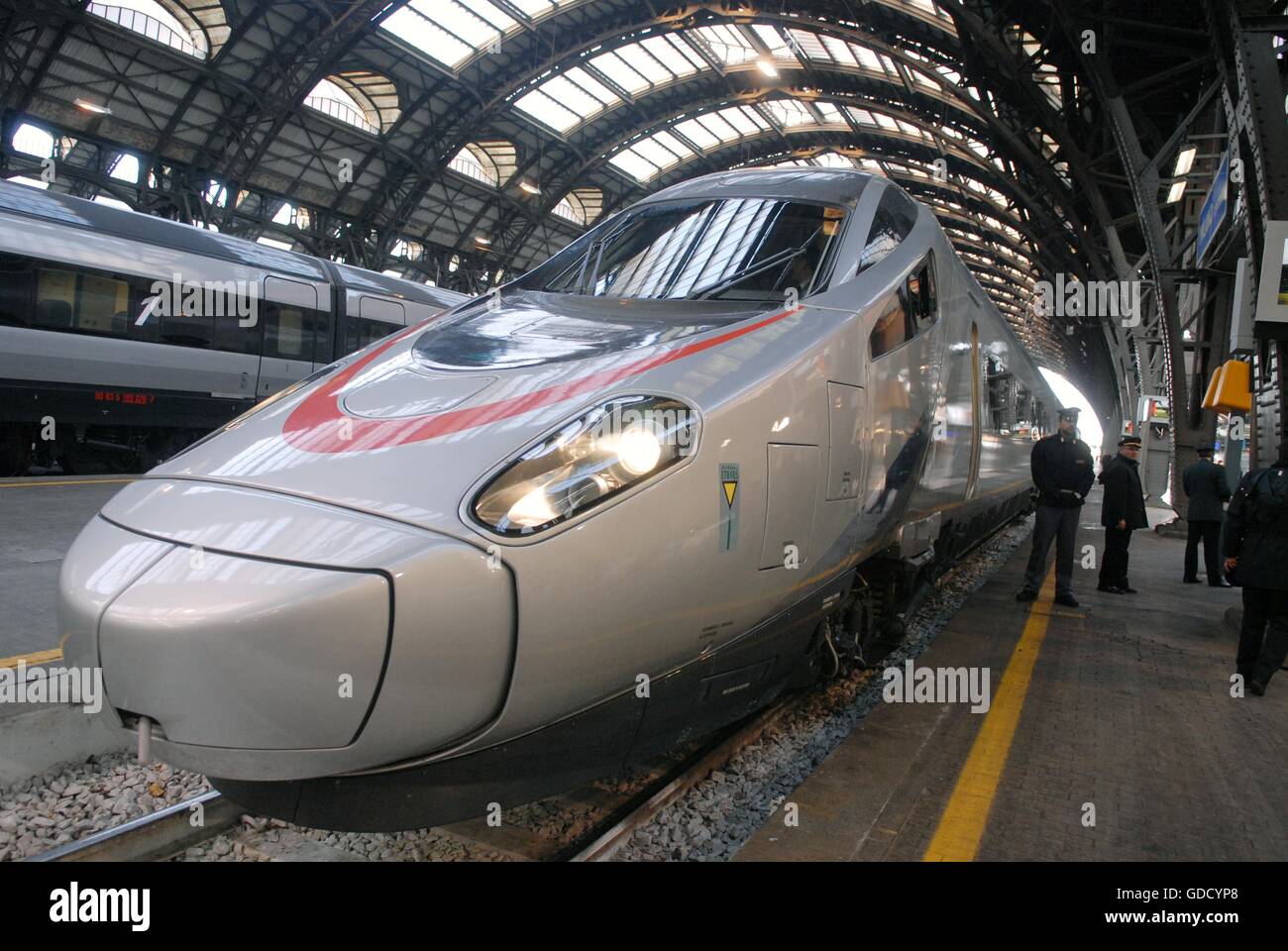 Trenitalia, Eurostar high speed train in Milan Central Station (Italy ...