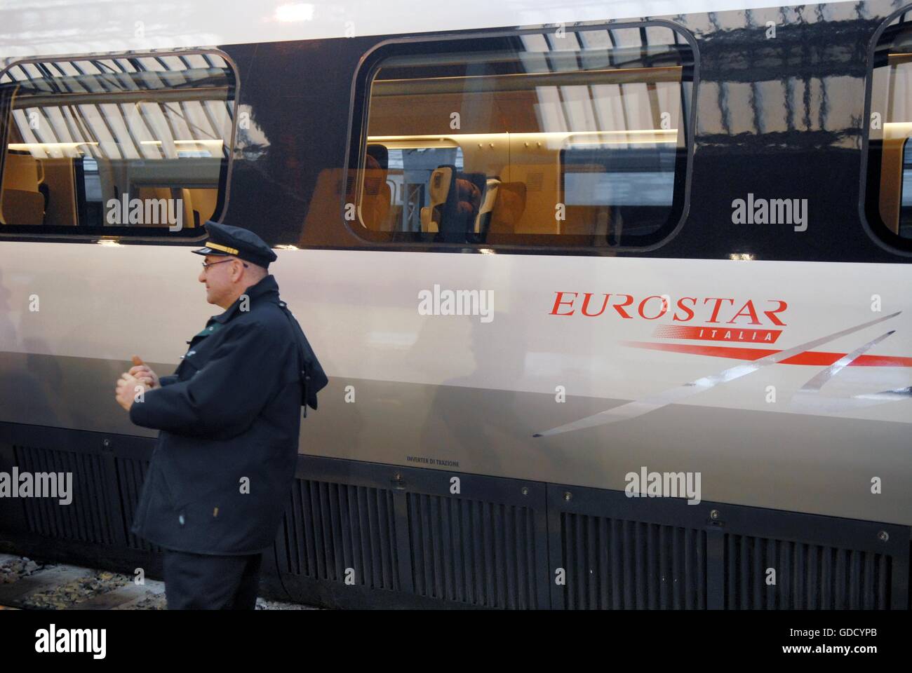 Trenitalia, Eurostar high speed train in Milan Central Station (Italy ...
