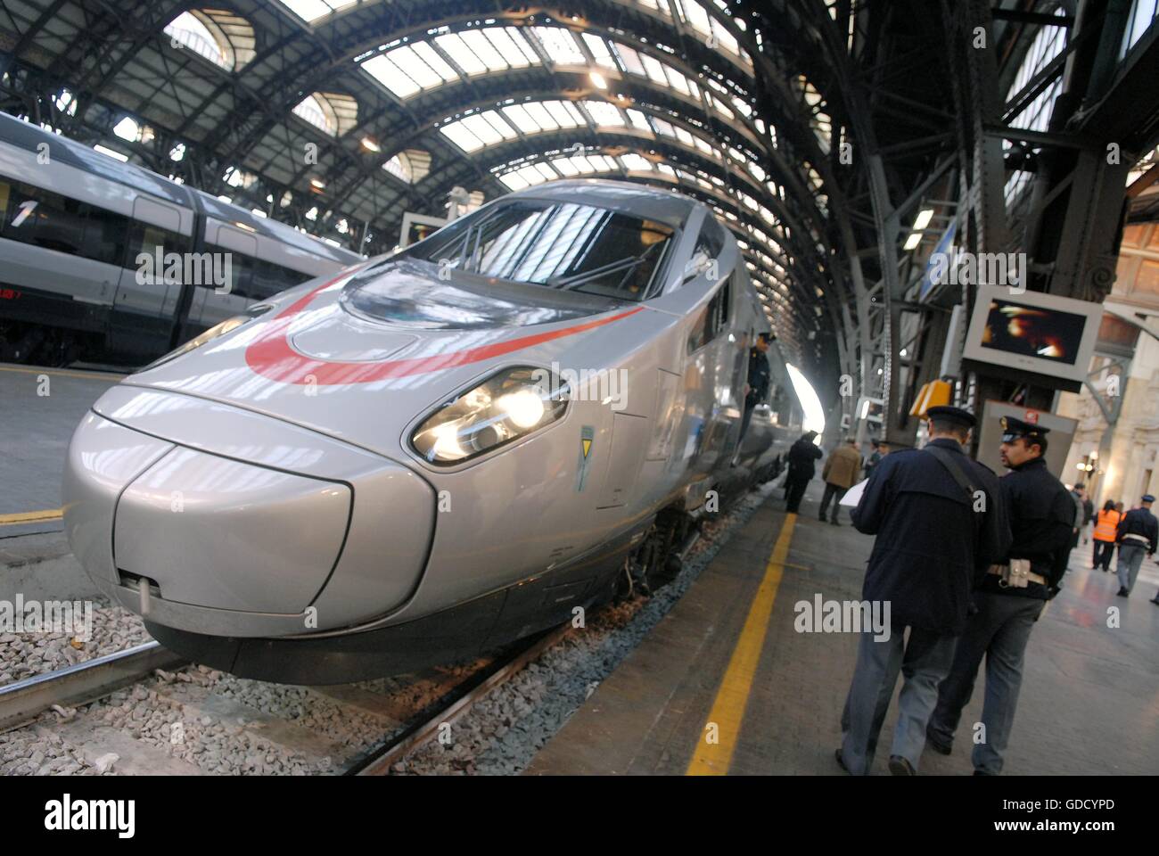 Trenitalia, Eurostar high speed train in Milan Central Station (Italy ...