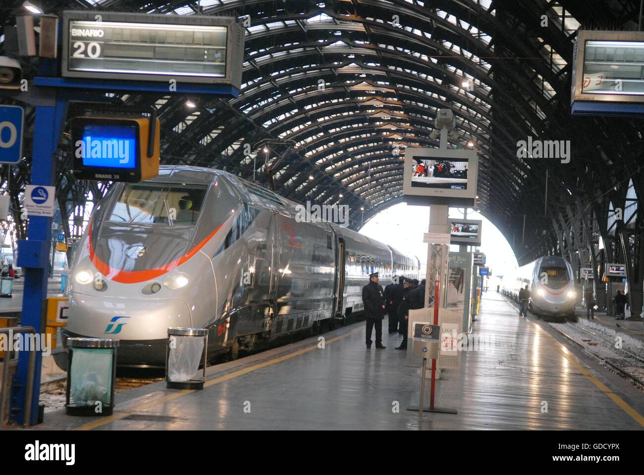 Trenitalia, Eurostar high speed train in Milan Central Station (Italy ...
