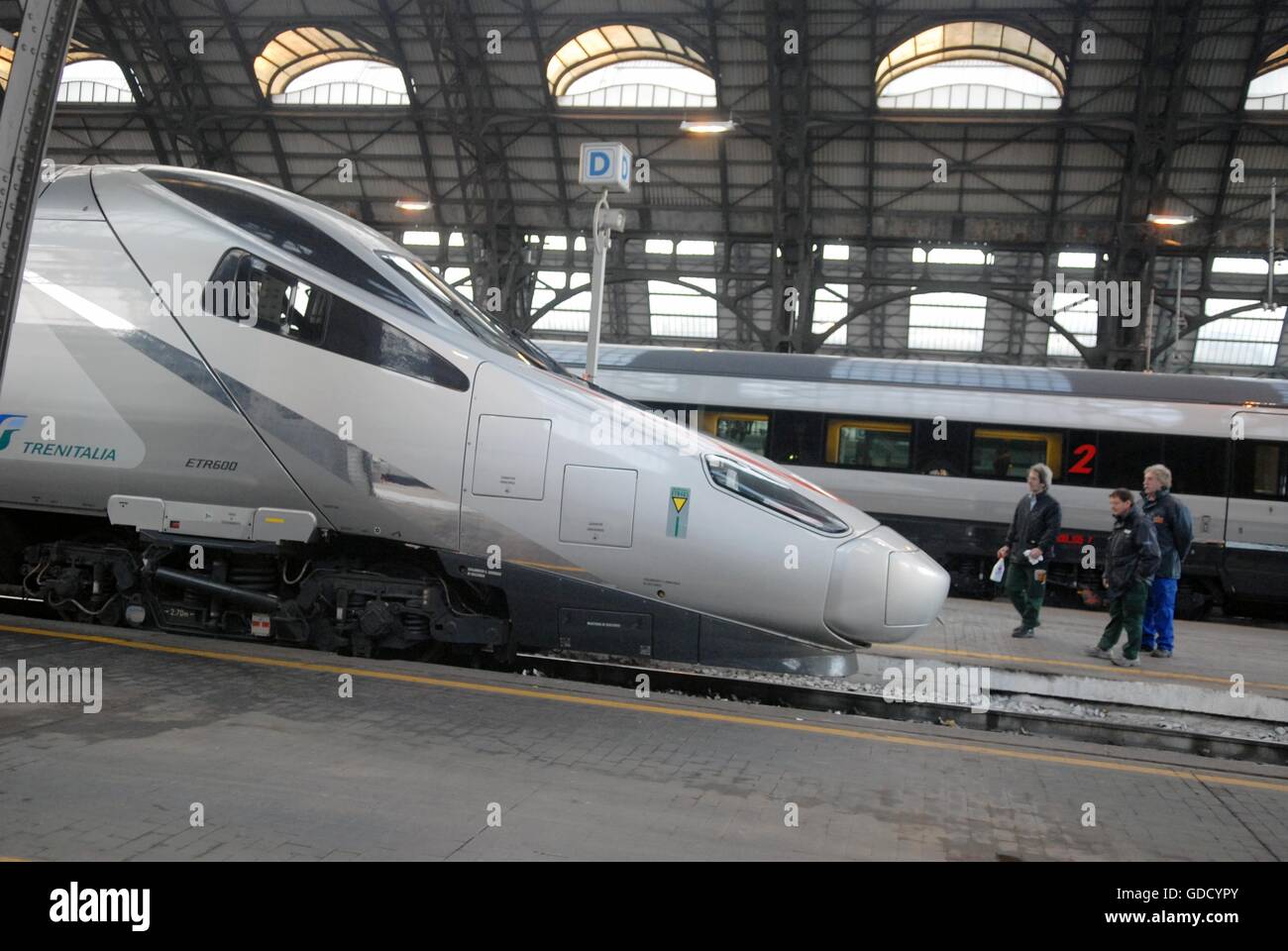 Trenitalia, Eurostar high speed train in Milan Central Station (Italy ...