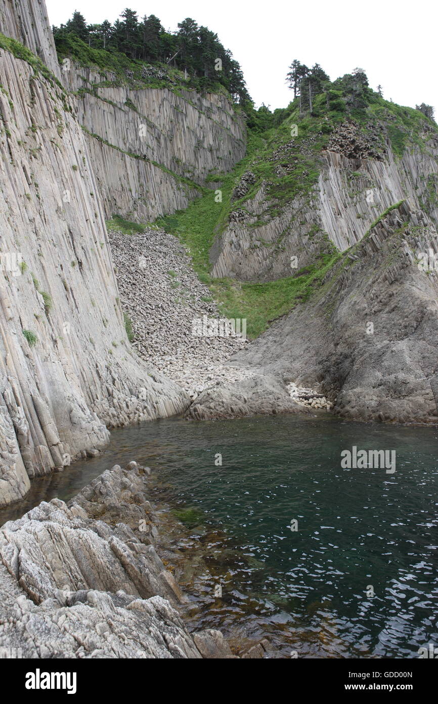 Kunasir Kurils islands Rocks Russia Stock Photo - Alamy