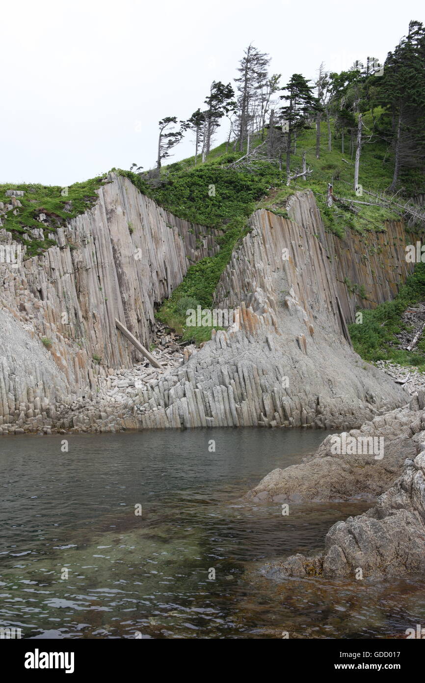 Kunasir Kurils islands Rocks Russia Stock Photo - Alamy