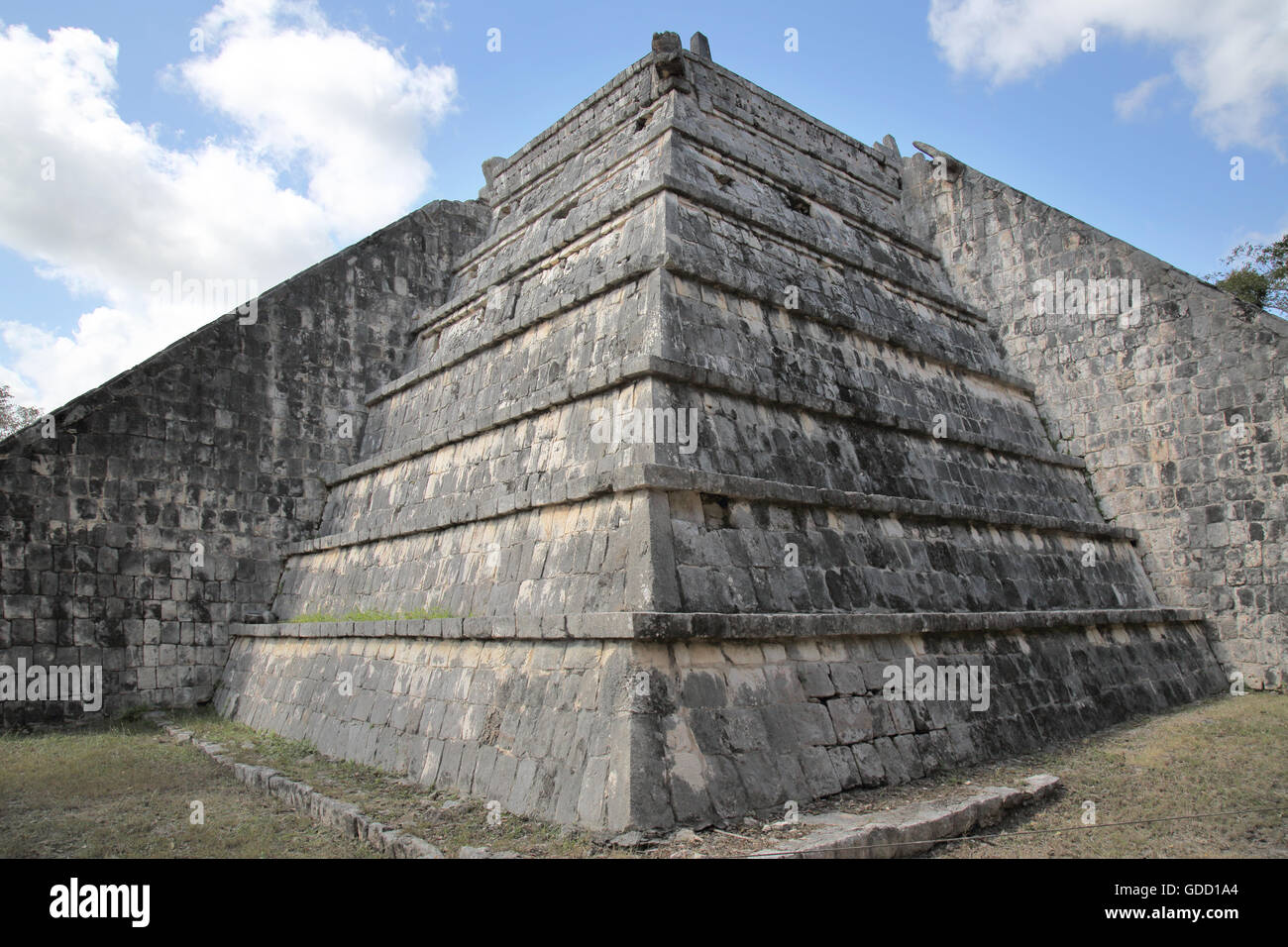 the ossuary in the ancient mayan buildings at chicken itza mexico Stock ...