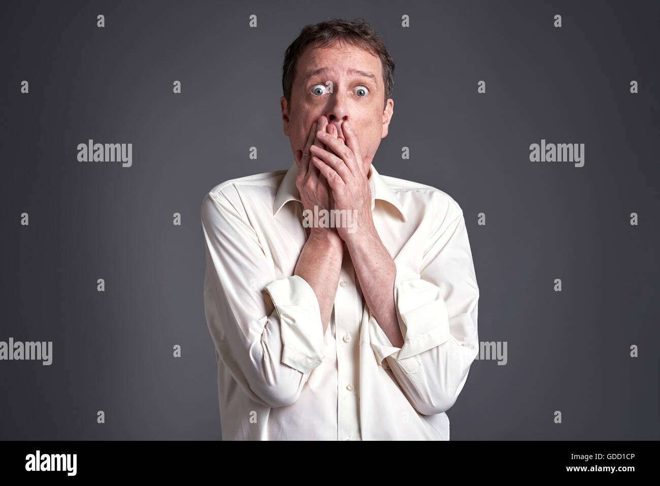 Fear horror portrait middle hi-res stock photography and images - Alamy