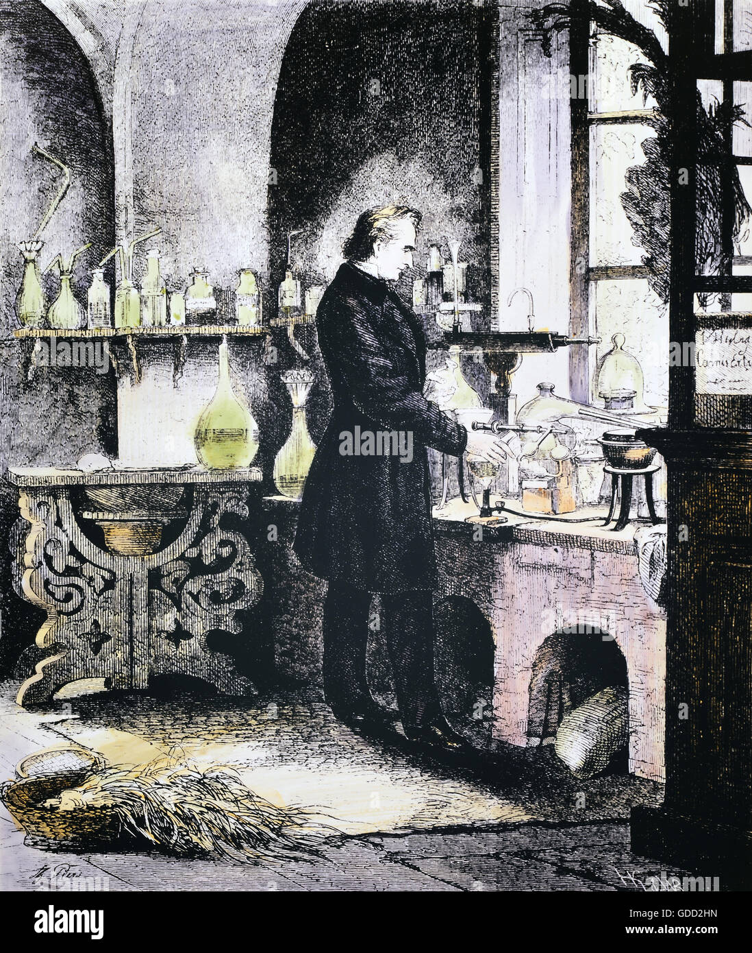 German scientists working in laboratory hi-res stock photography and ...