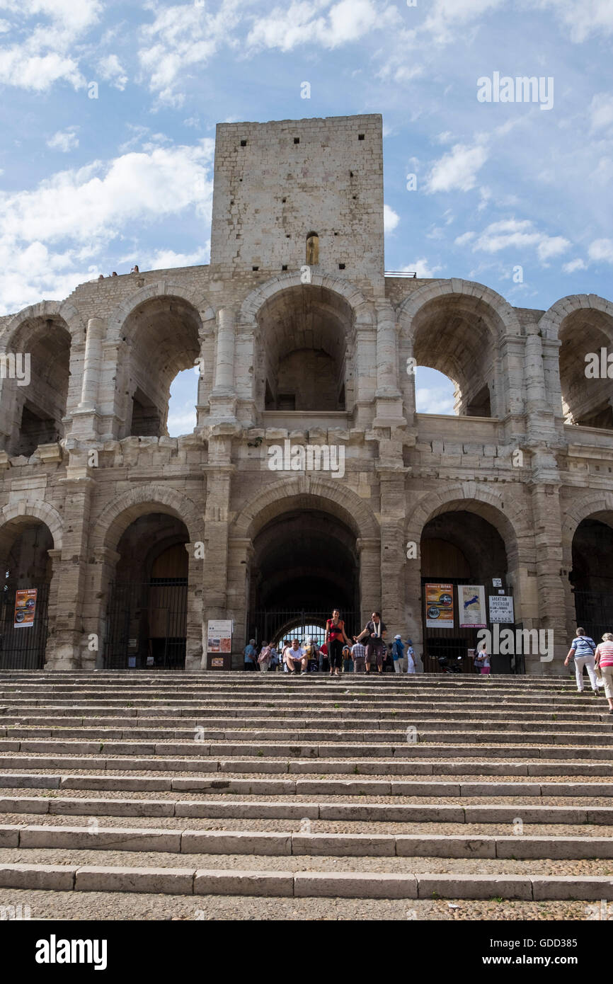 France, Provence, Arles, Roman Arena amphitheater Stock Photo - Alamy