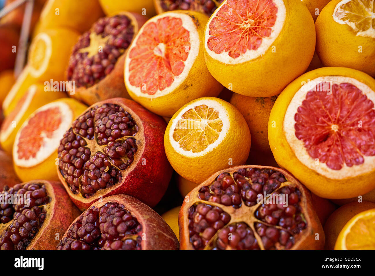 Orange and Pomegranate Stock Photo - Alamy