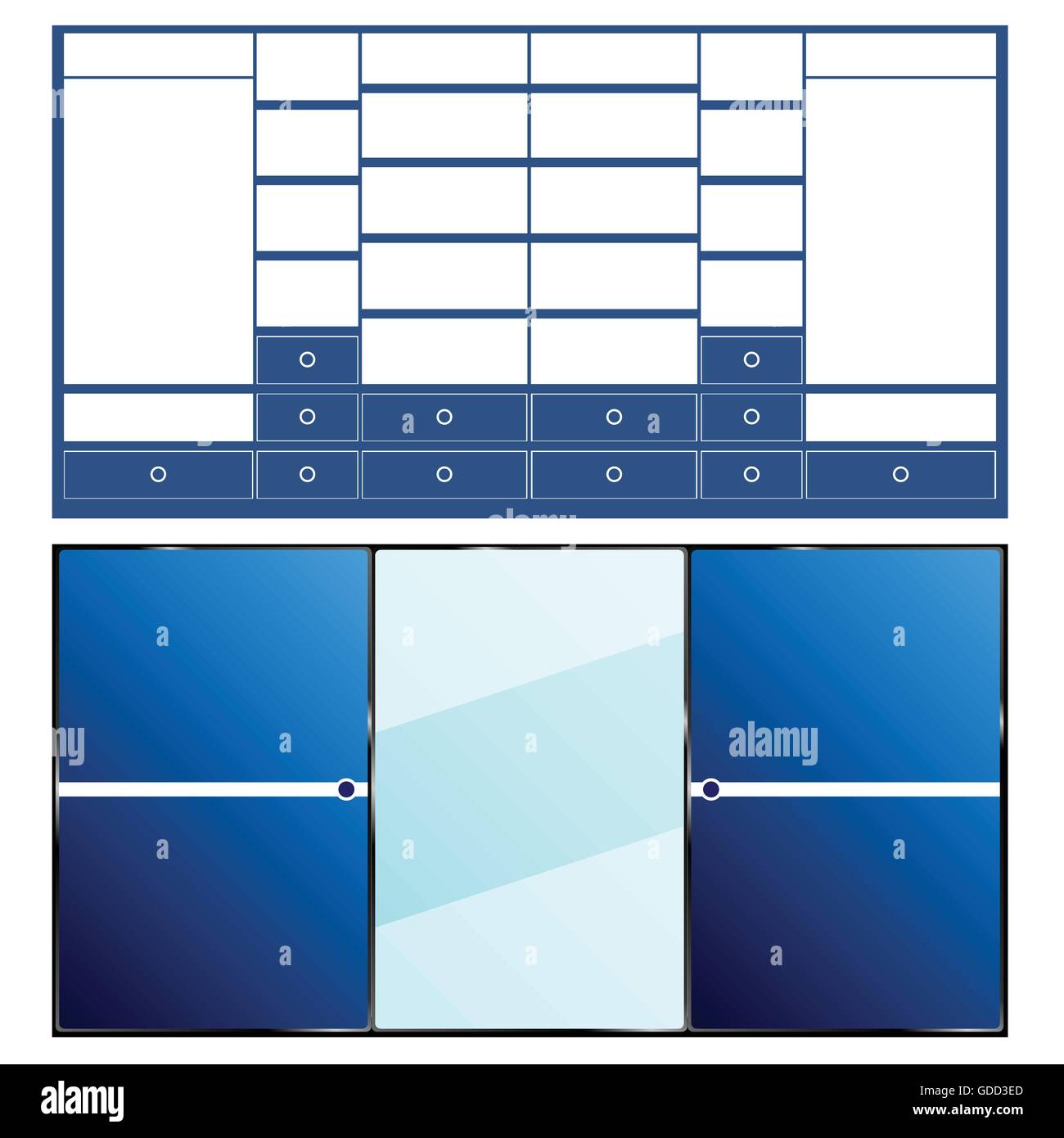 Two part dress Stock Vector Images - Alamy