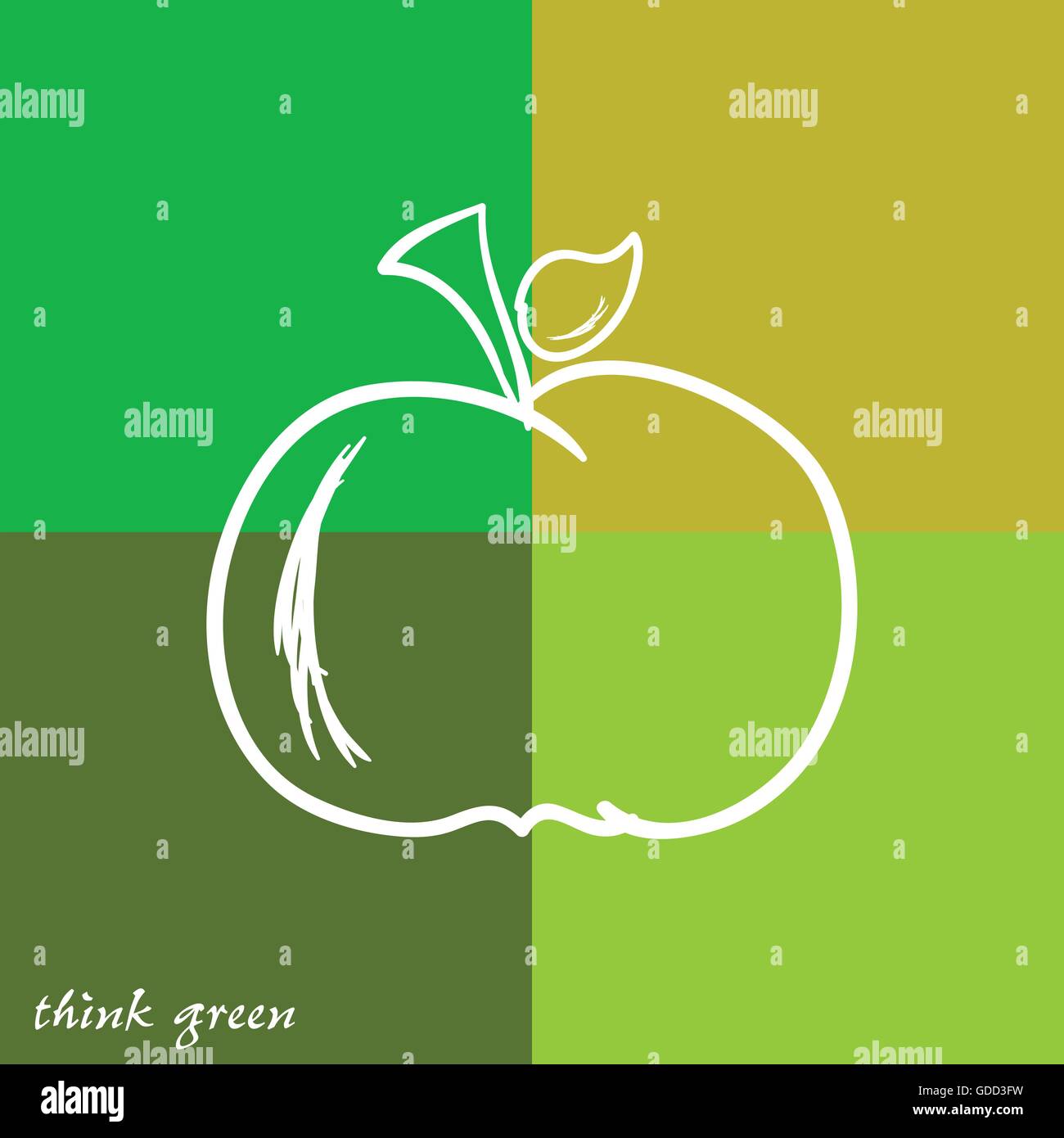 Think green think clean Stock Vector Images - Alamy