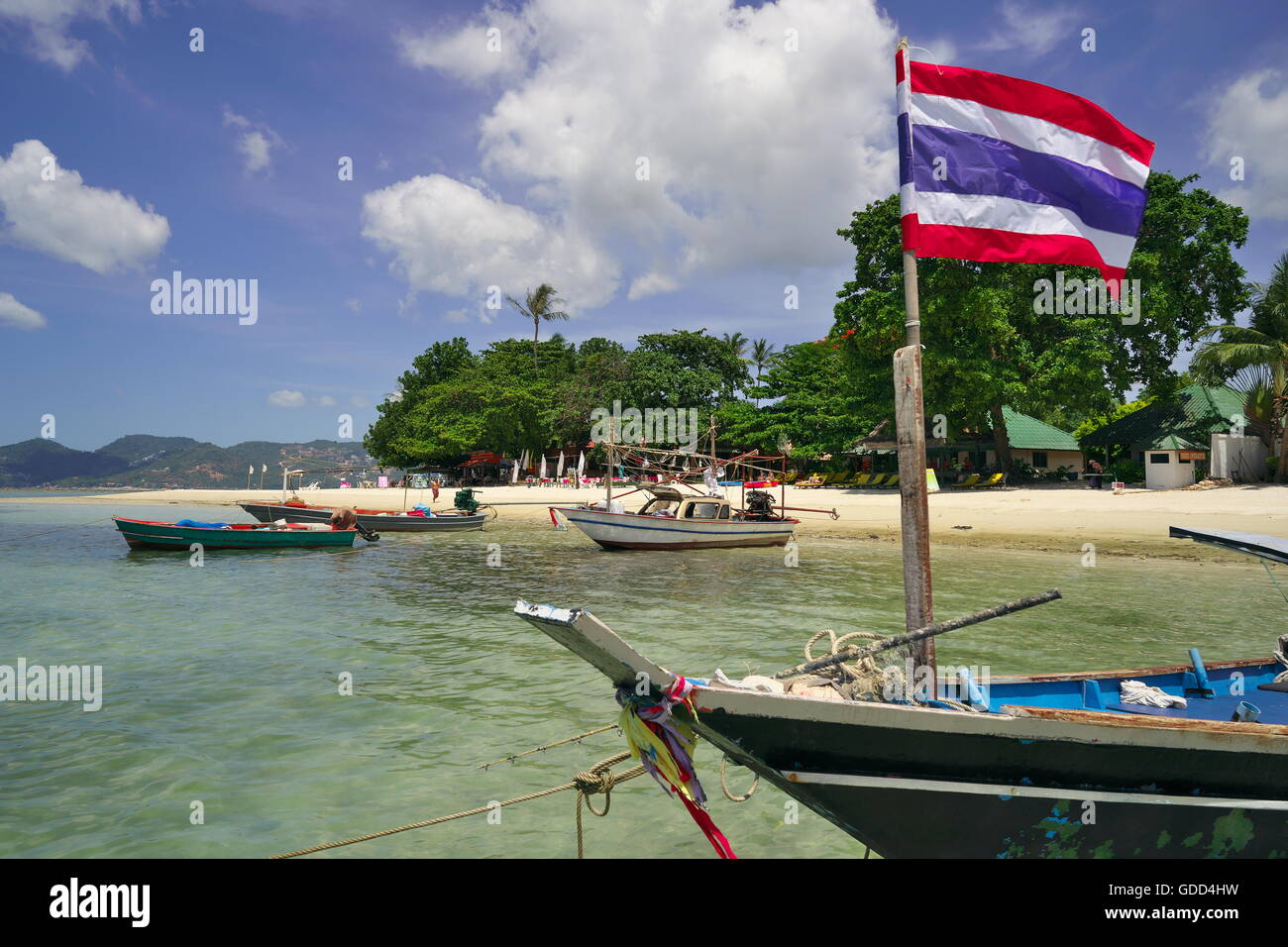 Thailand beach flag hi-res stock photography and images - Alamy
