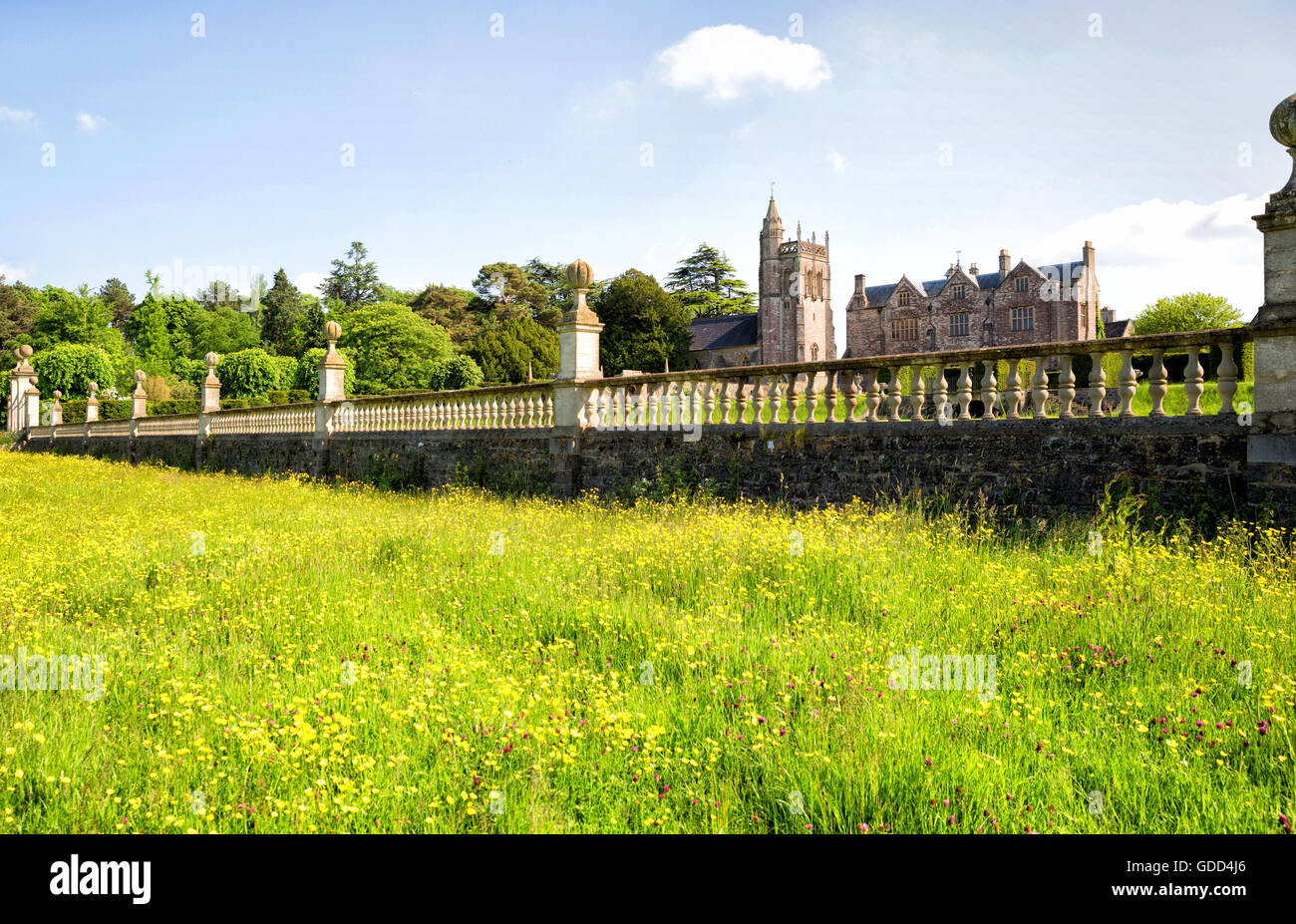 Barrow Court above the village of Barrow Gurney near Bristol in East ...