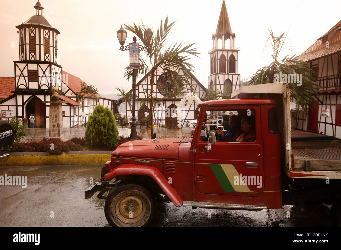 a traditional Black Forest House of the German Colony in the Mountain ...