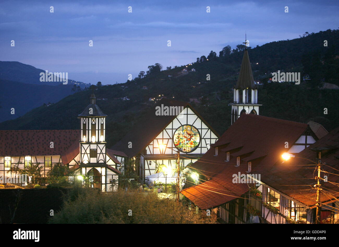 a traditional Black Forest House of the German Colony in the Mountain ...
