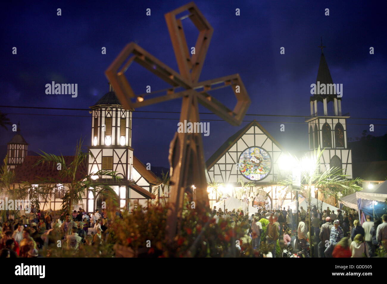 a traditional Black Forest House of the German Colony in the Mountain ...