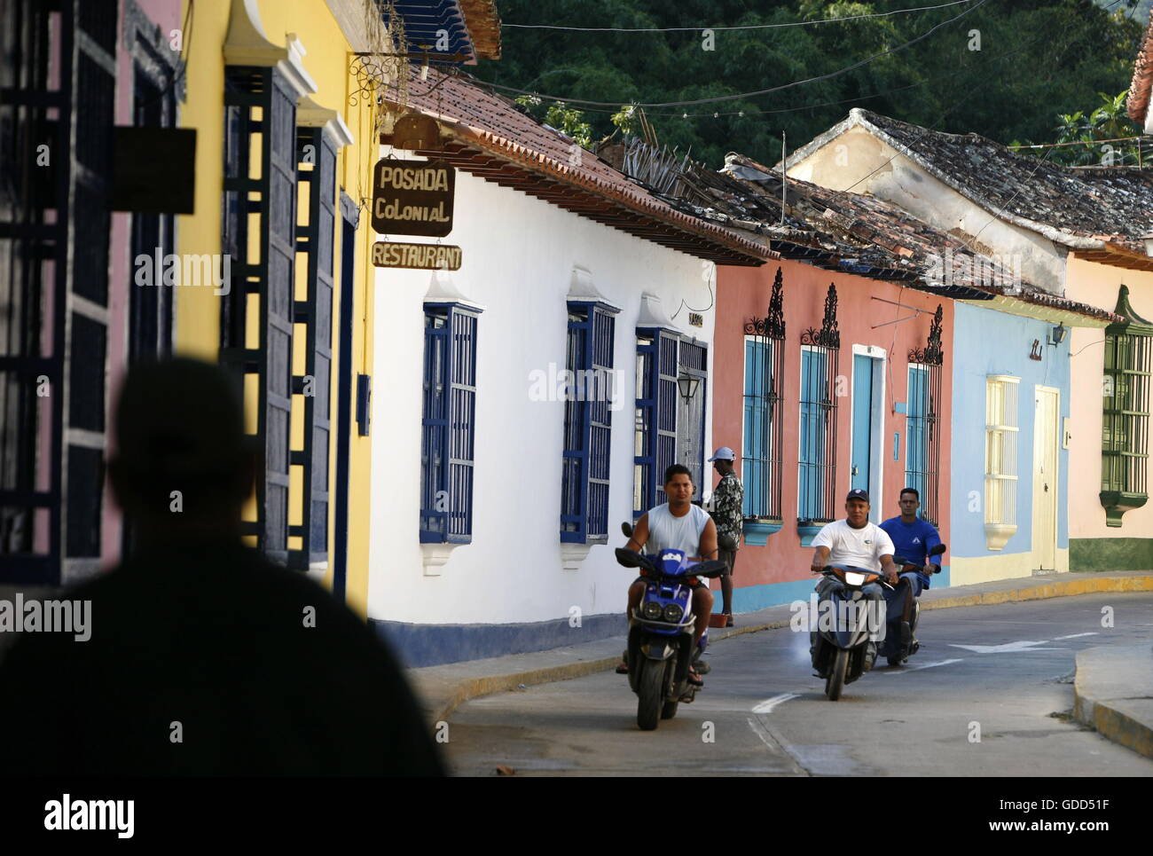 the village of choroni on the caribbean coast in Venezuela Stock Photo ...
