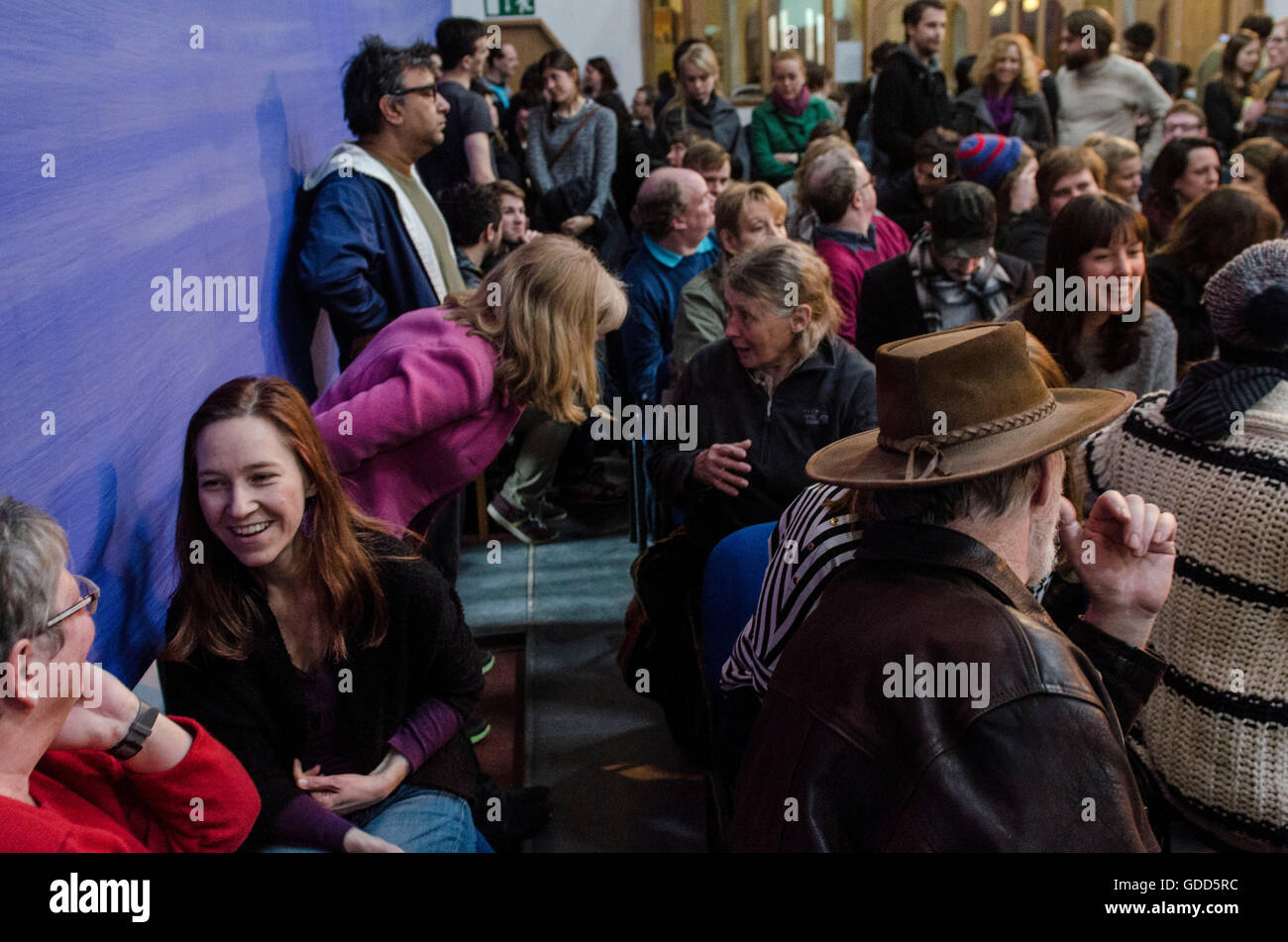 Stand up comedians turned humanist ministers Sanderson Jones and Pippa ...