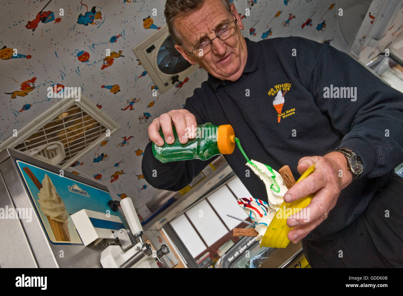 Ron Sutherland AKA Mr Whirly doing his rounds in Honiton, Chard ...