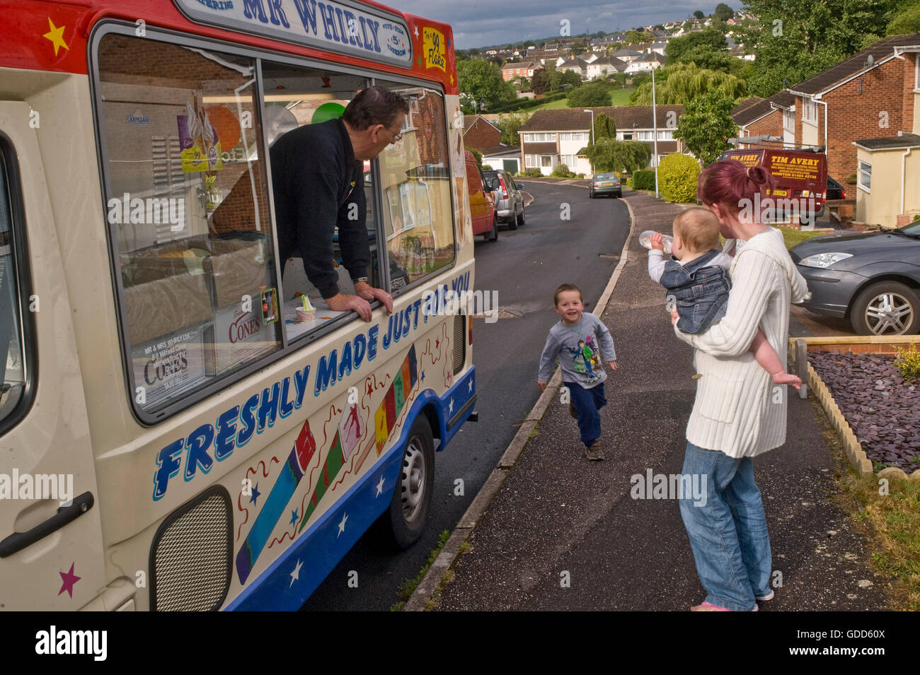 Ron Sutherland AKA Mr Whirly doing his rounds in Honiton, Chard ...