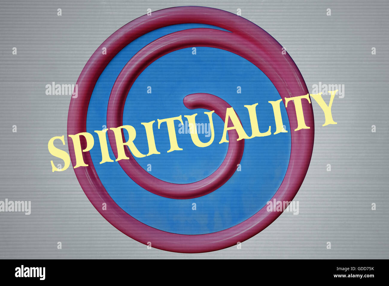 Spiral and the word Spirituality written over it Stock Photo - Alamy