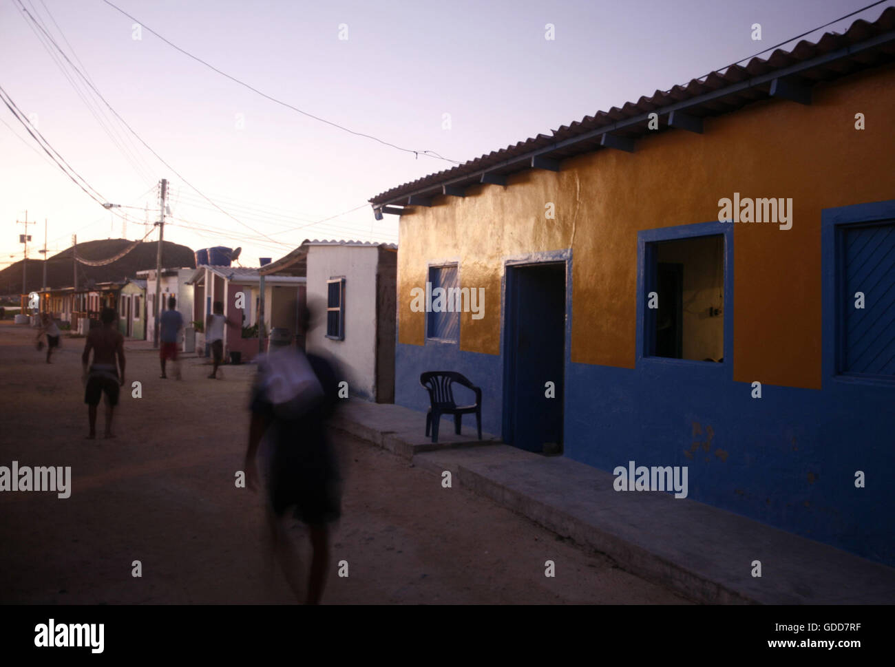 the village on the Gran Roque Island at the Los Roques Islands in the ...