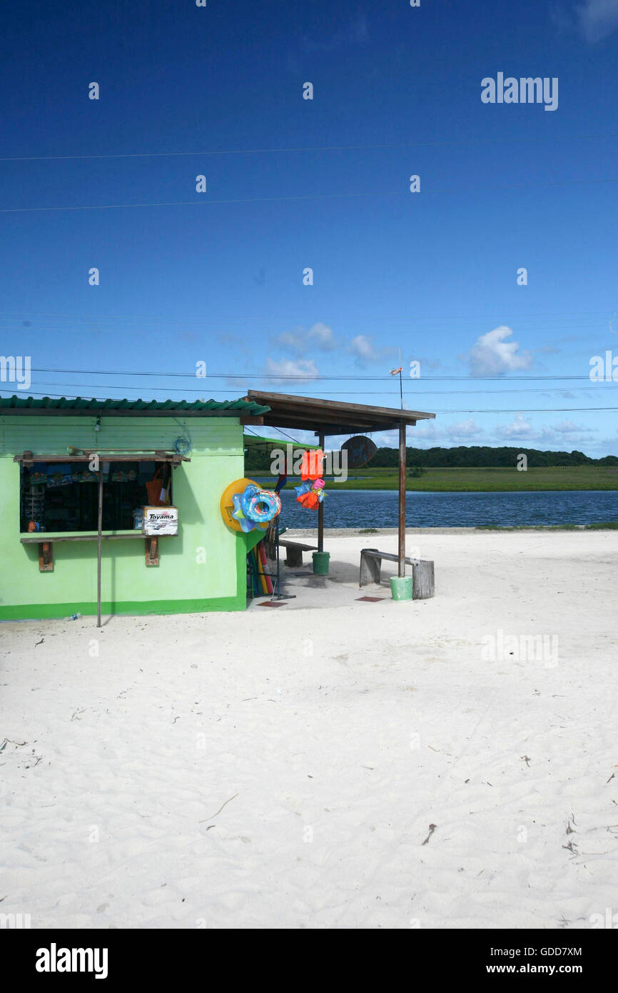 the village on the Gran Roque Island at the Los Roques Islands in the ...