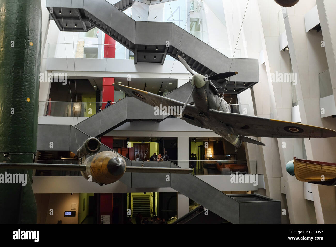 The main interior of the Imperial War Museum in London, England Stock ...