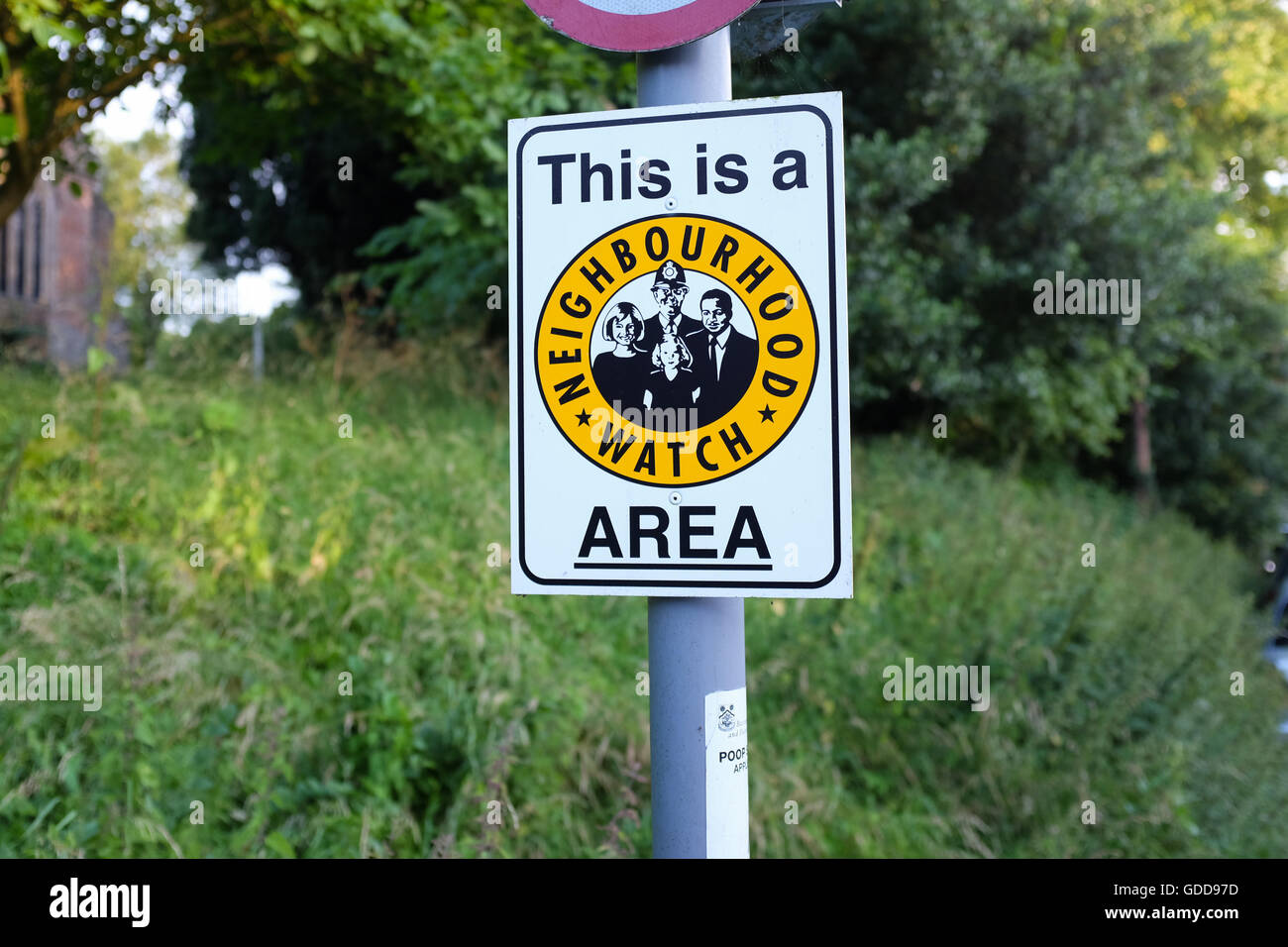 Neighborhood watch area sign hi-res stock photography and images - Alamy