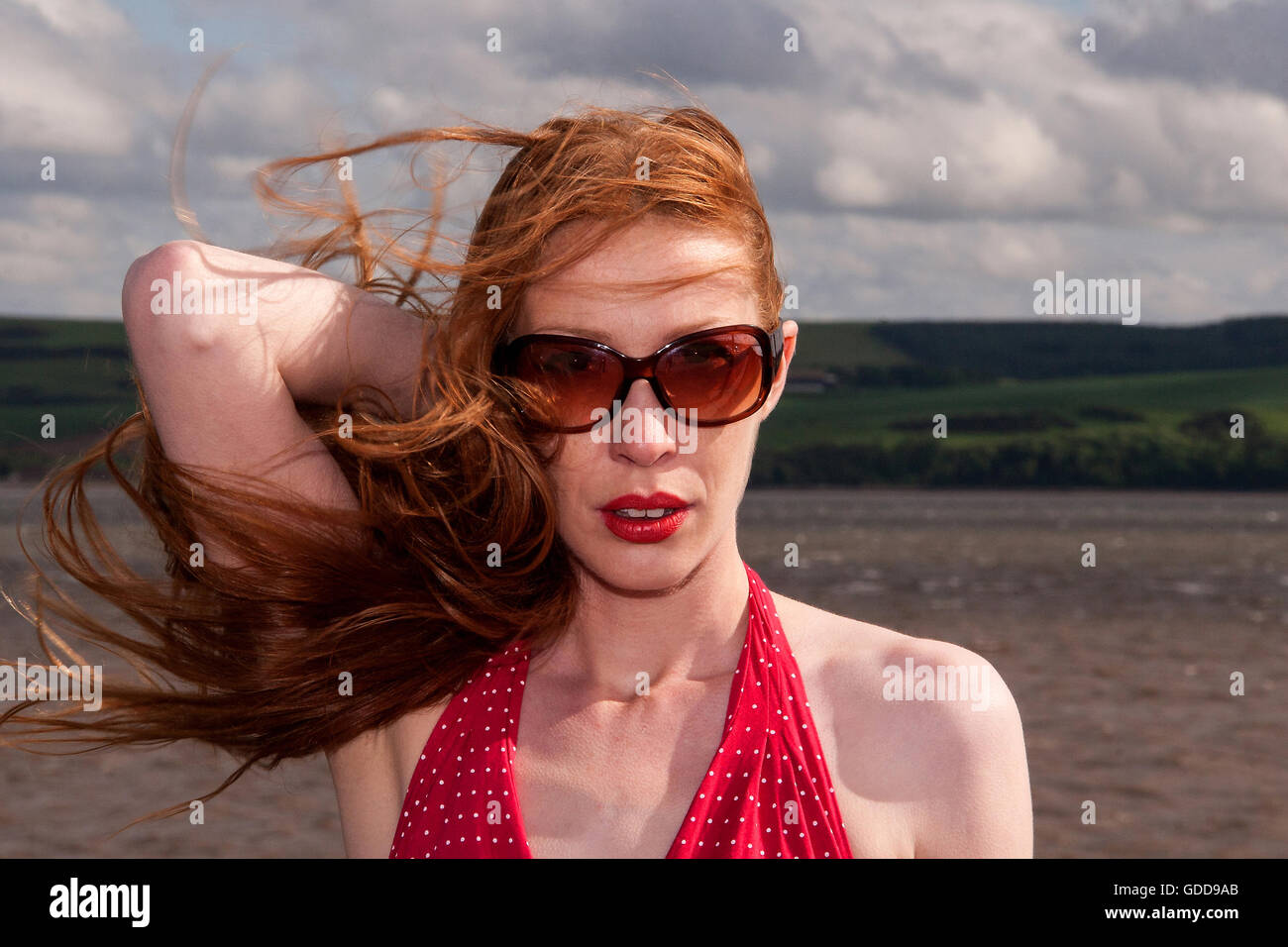 Wind blown dress hi-res stock photography and images - Alamy
