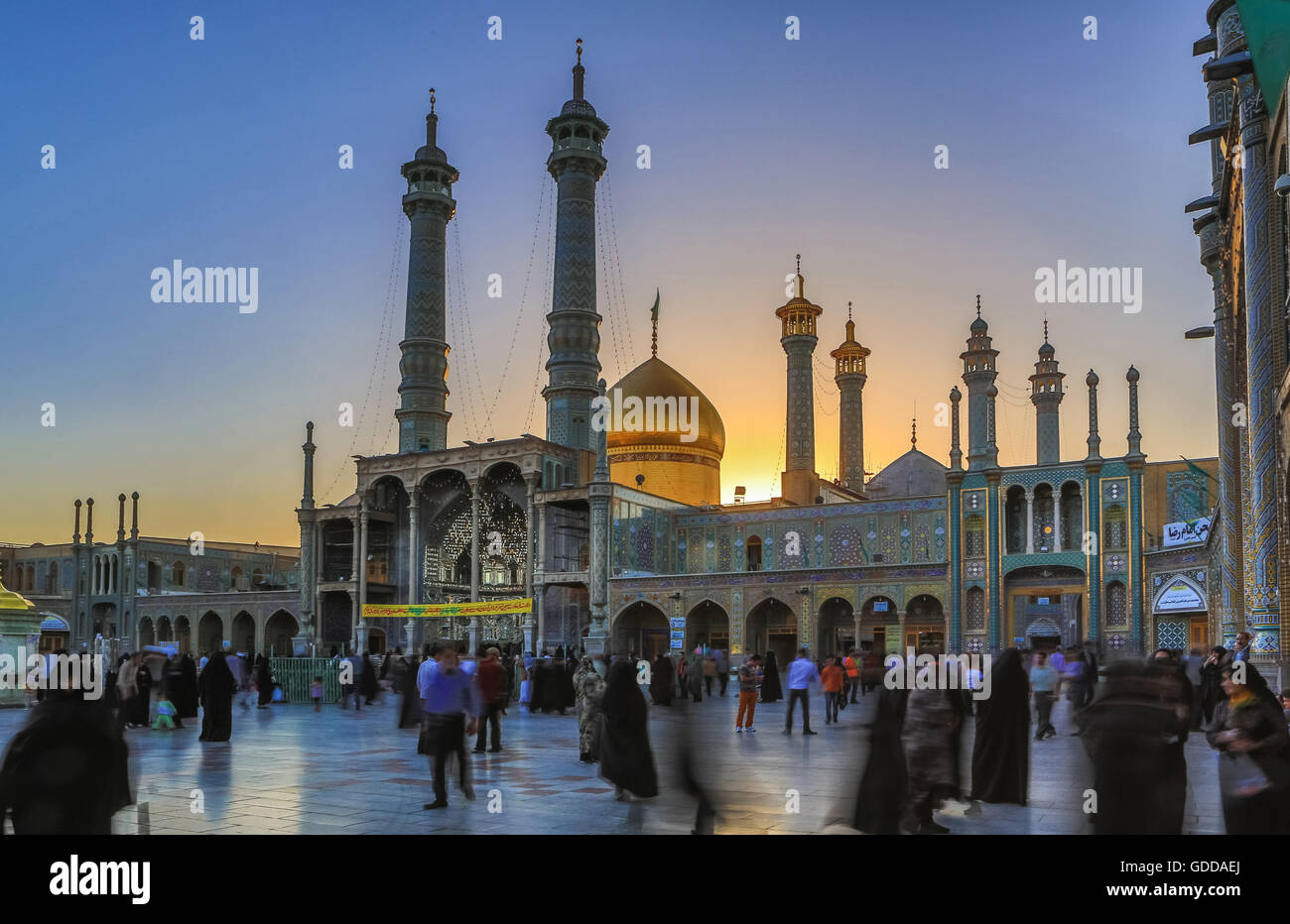 Iran,Qom City,Hazrat-e Masumeh (Holy Shrine Stock Photo - Alamy
