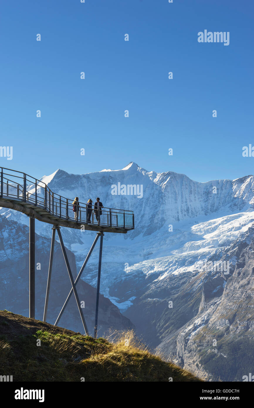 Summit trail and observation platform with the name First Cliff Walk at ...