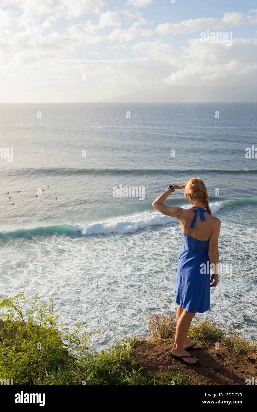 USA,Vereinigte Staaten,Amerika,Hawaii,Maui,island,Kapalua,Honolua Bay ...