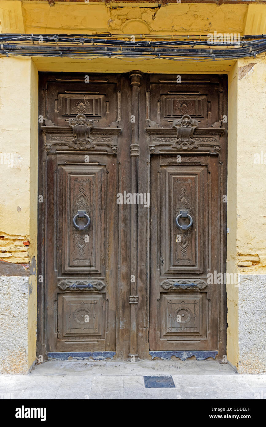 Typical old front door hi-res stock photography and images - Alamy